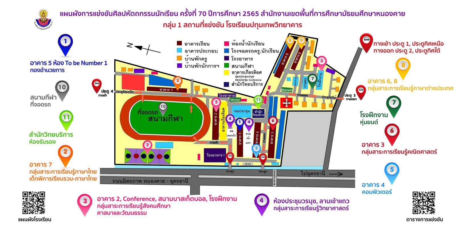 งานศิลปหัตถกรรมนักเรียนระดับเขตพื้นที่การศึกษา ครั้งที่ 70 ปีการศึกษา 2565